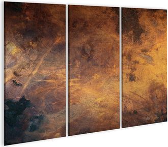 Islandburner Bild auf Leinwand Alte Kupfertextur Bilder Wandbilder Poster HRKI-3P