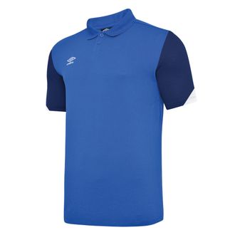 Umbro Total Poloshirt f&uuml;r Herren - Training (K&ouml;nigsblau/Dunkel-Marineblau/Wei&szlig;)