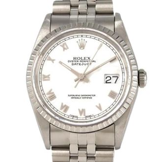 Rolex Pre-owned Datejust 16220 Edelstahl Uhr - - Pre-owned - Herren - Wei&szlig; - ONE SIZE
