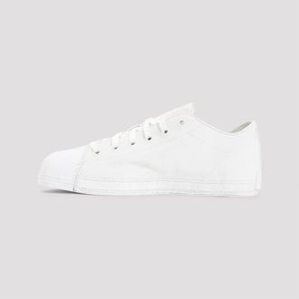 Yohji Yamamoto Low-Top Sneaker - Nizzastar Lo Light Grey Suede Leather Sneakers - Gr. 8_5 - in Weiß - für Damen