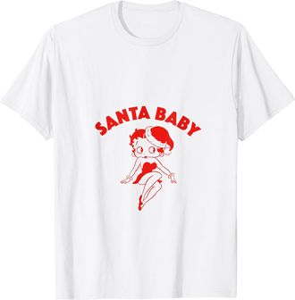 Betty Boop PAPL3163 Offizielles Santa Baby Grafik T-Shirt