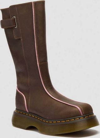 Dr. Martens Buzz Hi Wyoming Leder Stiefel in Braun, Gr&ouml;&szlig;e: 36