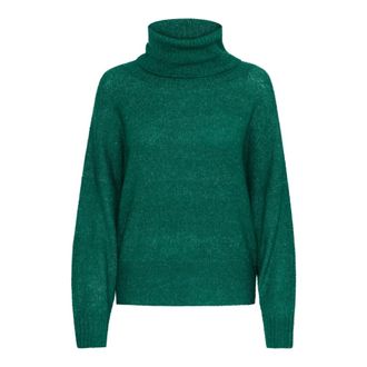 Ichi Ichi - Col roul - Femme - Pulls - Vert - Taille: 40 FR