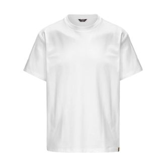 K-Way T-shirt en coton &agrave; col rond - Homme - Tops - Blanc - Taille: XL