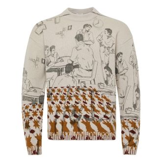 J.W.Anderson Herren, Strickwaren, Mehrfarbig, LGröße