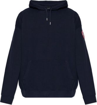 Canada Goose Homme, Sweatshirts et sweats &agrave; capuche, Bleu, Taille: S SweaT-shirt avec &eacute;cusson logo