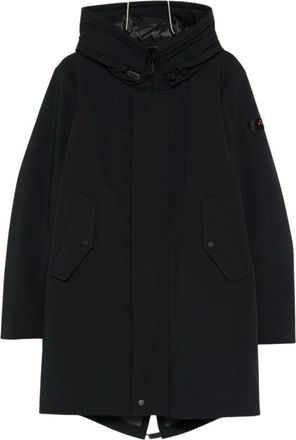 Peuterey Homme, Manteaux, Noir, Taille: S Parka Triple &Eacute;paisseur Lisse