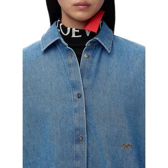 Loewe Chemise en denim de coton d&eacute;lav&eacute;
