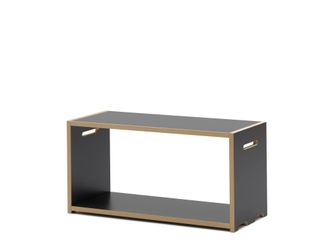 Tojo M&ouml;bel Hochstapler | modulares Regalsystem Verschiedene Module f&uuml;r Wandregal/B&uuml;cherregal/CD Regal | MDF Regal (anthrazit, Grundmodul)