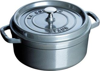 Staub Runde Cocotte, 2,5 l, Graphitgrau