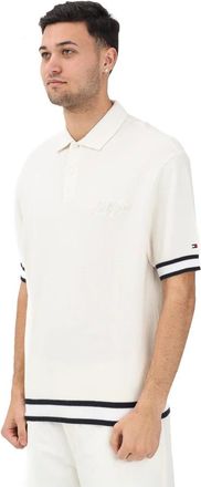 Tommy Hilfiger Homme, Tops, Blanc, Taille: L Polo