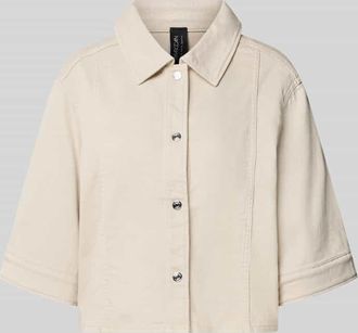 Marc Cain Relaxed Fit Blazer aus Baumwoll-Mix in Denim-Optik