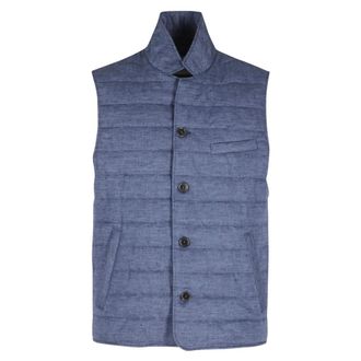 Seventy Homme, Vestes, Bleu, Taille: M Quilted Vest