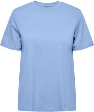 Pieces Pcria Ss Fold Up Solid Tee Noos Bc Femme T-shirt, Hydrangea, M