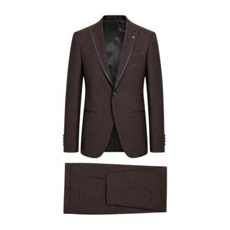 Luigi Bianchi Mantova 3439 Tess 3737/355 - - Suits - Herren - Braun - 2XL