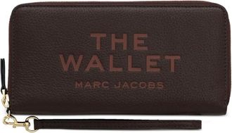 Marc Jacobs portefeuille The Continental zippé en cuir - Marron