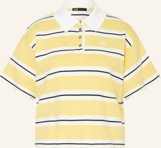 Maje Strick-Poloshirt gelb