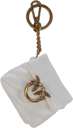 Pinko Pinko, Femme, Accessoires, Blanc, Taille: ONE Size Love Bag Puff AirPods Case