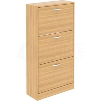Home Discount Home Discount - 3 Schubladen Schuhschrank Flur Aufbewahrung Schrank Stehschrank, Kiefer