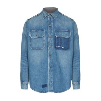 Maison Margiela Hellblaues Hemd mit Klappentaschen - - Shirts - Herren - Blau - L