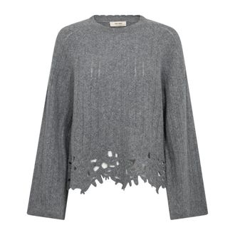 Mos Mosh MOS Mosh, Femme, Pulls, Gris, Taille: 44 FR Maille &agrave; col rond