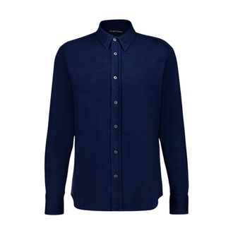 Tom Ford Baumwoll-Indigo-Hemd - - Shirts - Herren - Blau - 2XL
