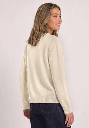 Street One V-Ausschnitt-Pullover im soften Baumwoll-Mix