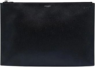 Saint Laurent Pre-owned Vintage Clutch - Femme - Pre-owned - Noir - Taille: ONE Size