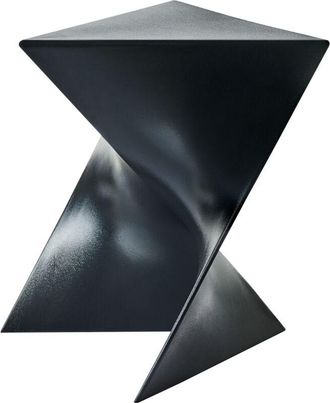 Beliani Beliani - Beistelltisch Schwarz Kunststoff Dreieckig Geometrische Form Designer Tisch Wohnzimmer