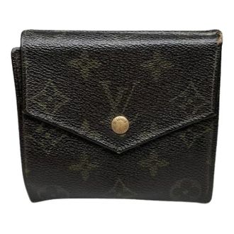 Louis Vuitton Portefeuille en cuir Pre-owned - Femme - Pre-owned - Brun - Taille: ONE Size