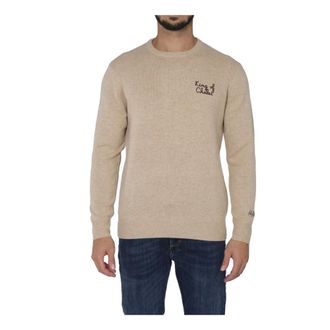 MC2 Saint Barth Heron King Chalet 11 Emb Beige Herren Pulloer - - Knitwear - Herren - Beige - 2XL