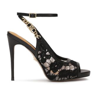Kazar Sandaletten mit Schn&uuml;rung am oberen Teil - - Shoes - Damen - Schwarzk - 38 EU