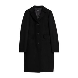 Max Mara Einreihiger Mantel - - Coats - Damen - Schwarzk - 3XS