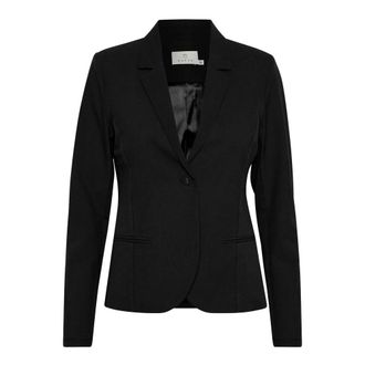 Kaffe Stilvoller Jillian Blazer Schwarz Tief - - Jackets - Damen - Schwarzk - 3XL
