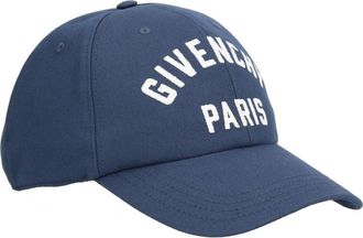 Givenchy BPZ0BWP0XV_410 Embroidered Logo Cotton Baseball Cap - Blue
