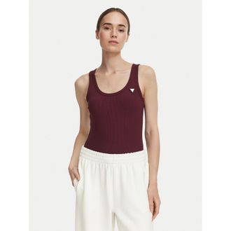 Guess Top V4YP06 K8RT2 Dunkelrot Slim Fit