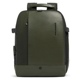 Piquadro Homme, Sacs, Vert, Taille: ONE Size Sac &agrave; dos de voyage extensible 38 L pour ordinateur portable 15,6 pouces