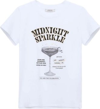Dorothee Schumacher Midnight Sparkle printed short-sleeve T-shirt - Blanc