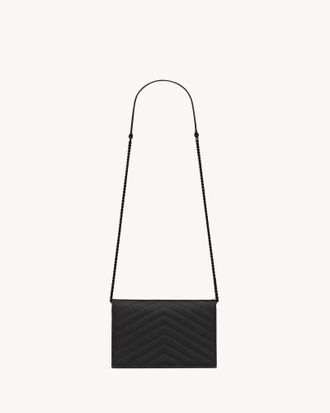 Saint Laurent Quilted Leather Wallet - Black