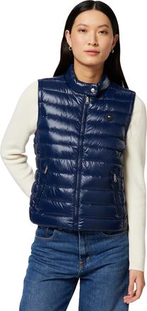 Tommy Hilfiger Damen Weste mit Mock-Kragen, Blau (Dark Night Navy), 3XL