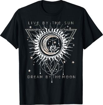 Trendy Apparel Live By The Sun Dream By The Moon Boho T-Shirt