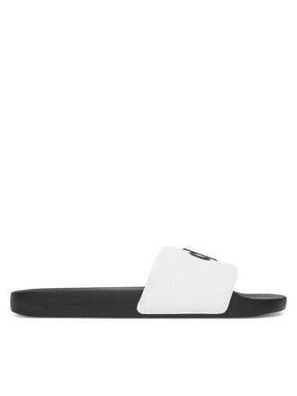 Calvin Klein Jeans Pantoletten Slide Jelly Mono Pu YM0YM01281 Wei&szlig;