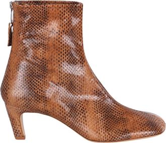 Elena Iachi Femme, Chaussures, Brun, Taille: 40 EU Bottines en cuir &agrave; imprim&eacute; reptile