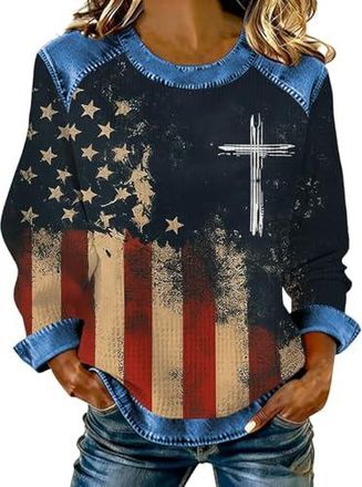 Generic Sweat-shirt d&eacute;contract&eacute; &agrave; manches longues pour femme - Coupe ample - Pull &agrave; manches longues - Chemises d&eacute;contract&eacute;es &agrave; col rond, noir fonc&eacute;, XXL