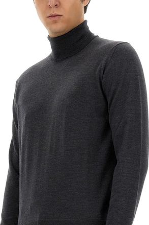 Etro Embroidered Wool Turtleneck - Gray