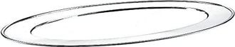 Alessi Servierplatte, Oval, Edelstahl, Silber, 3.2 x 33 x 6.7 cm