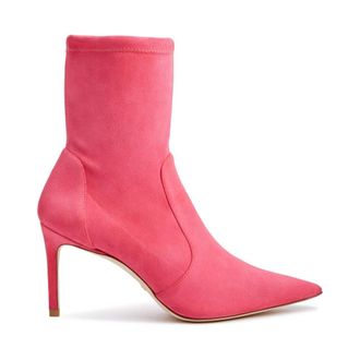 Stuart Weitzman Elegante Stiefelette mit spitzer Zehenpartie - - Shoes - Damen - Rosa - 37 EU