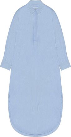 ARMARIUM Armarium, Femme, Robes, Bleu, Taille: 44 FR Robe Chemise Coton Candle &agrave; Motif Ray&eacute;