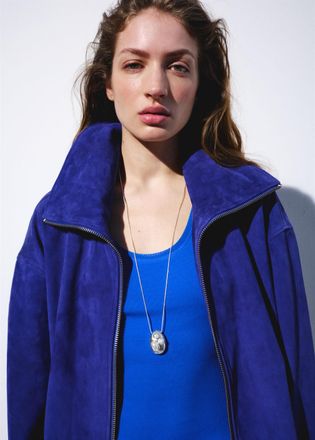 Mango Collier avec pendentif sph&egrave;re argent - Femme - Taille unique - MANGO