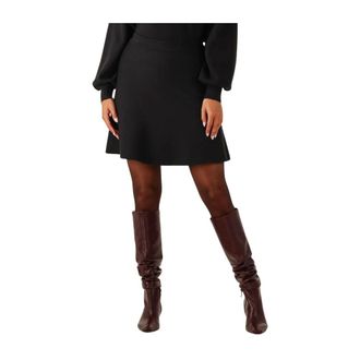Moss Copenhagen Schwarzer Minirock f&uuml;r Stilvollen Winter - - Skirts - Damen - Schwarzk - M/L